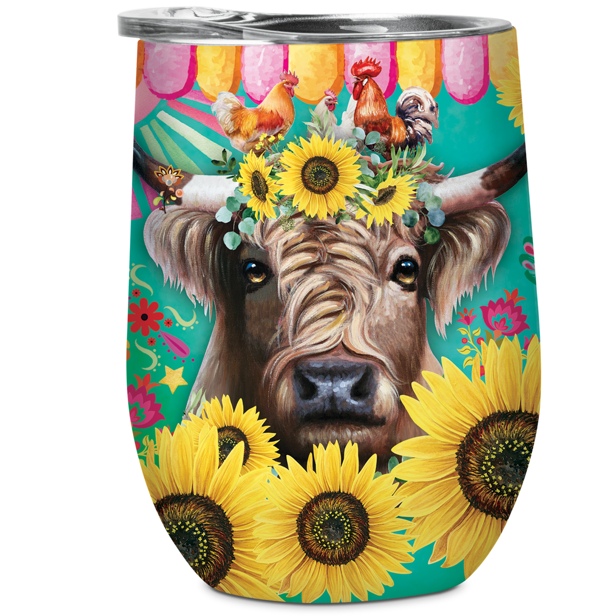 Bevvy 350ml Double Walled Carnival Cow – Happy Homes and Gifts