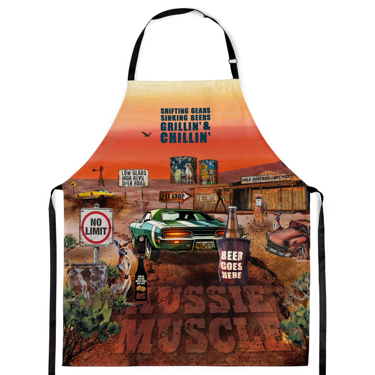 Apron BBQ Aussie Muscle – Happy Homes and Gifts